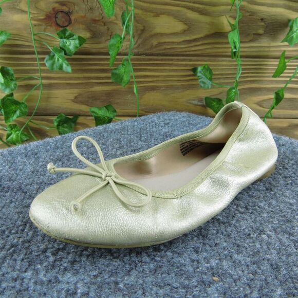 ruby & bloom | Shoes | Ruby Bloom Girls Ballet Shoes Gold Synthetic ...